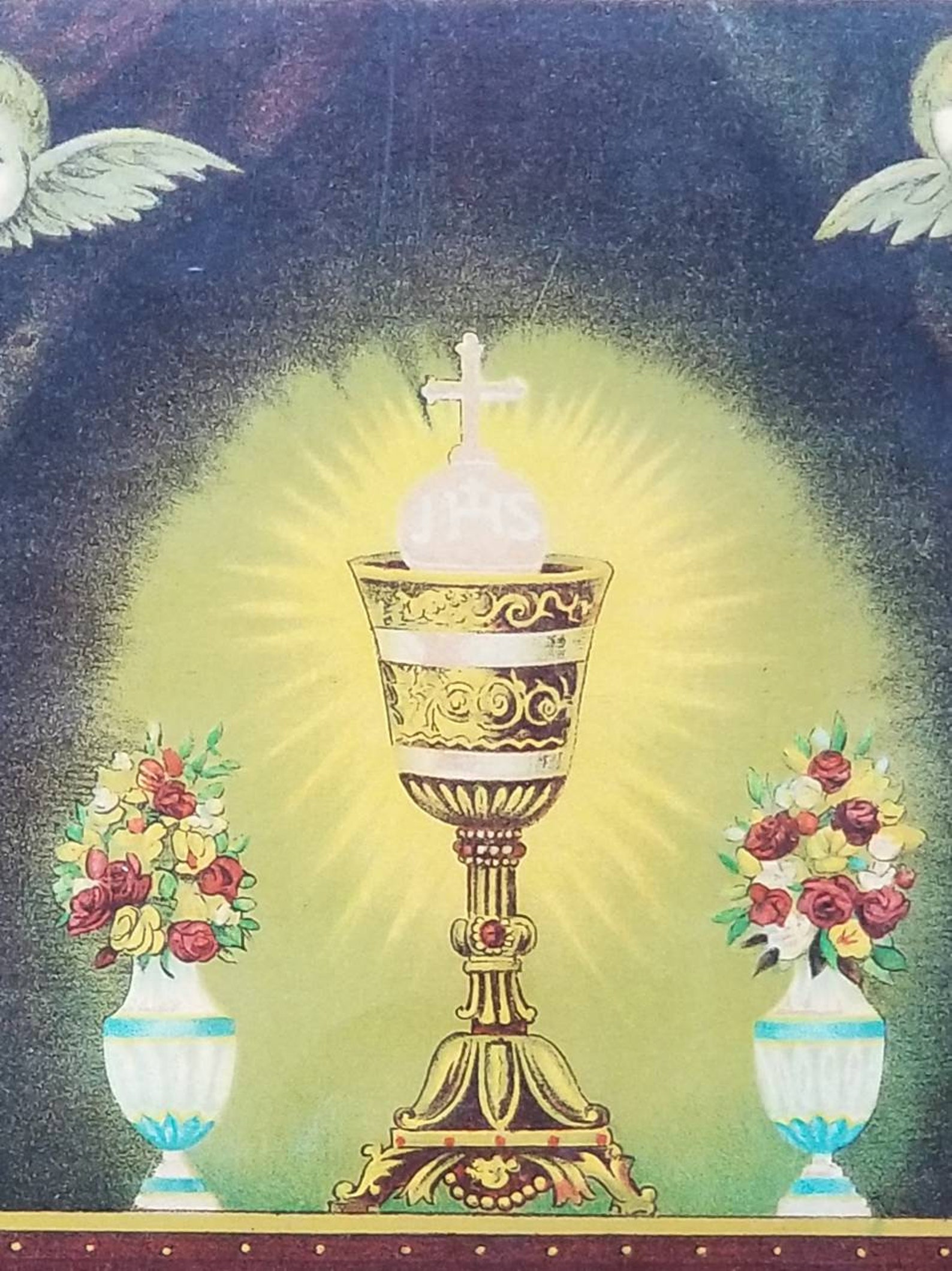 Holy Grave of Christ Early 1900s Antique German Lithograph Victorian ...