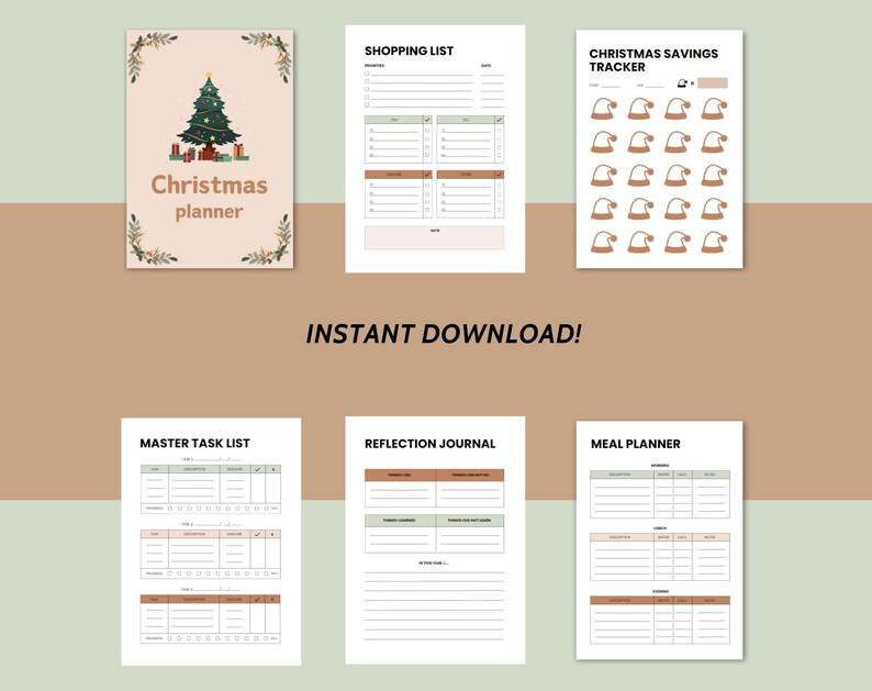 Ultimate Printable Christmas Planner | Holiday Budget Tracker | Gift ...