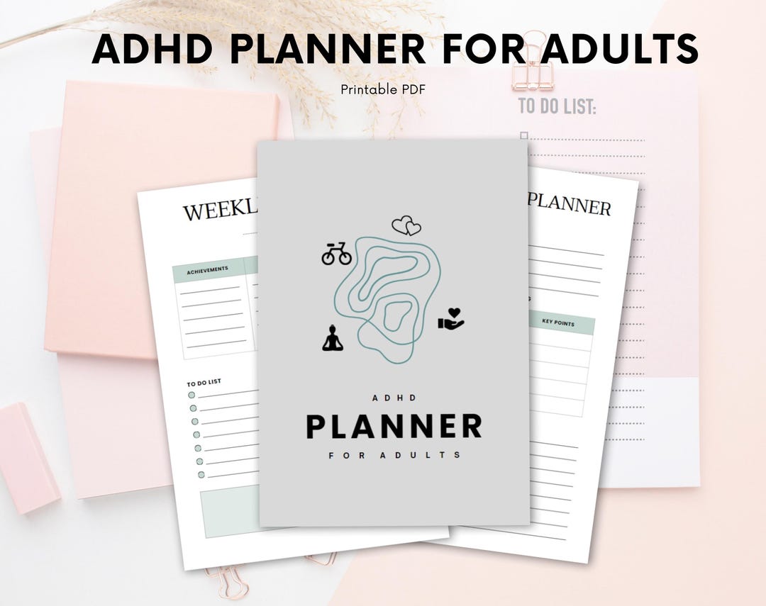 ADHD Planner for Adults – Printable Focus Planner With Work-life ...