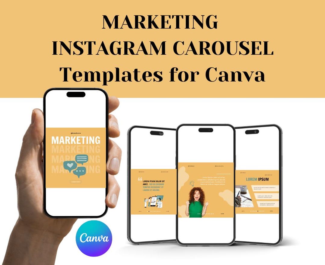 Editable Instagram Carousel Template for Marketing & Social Media ...