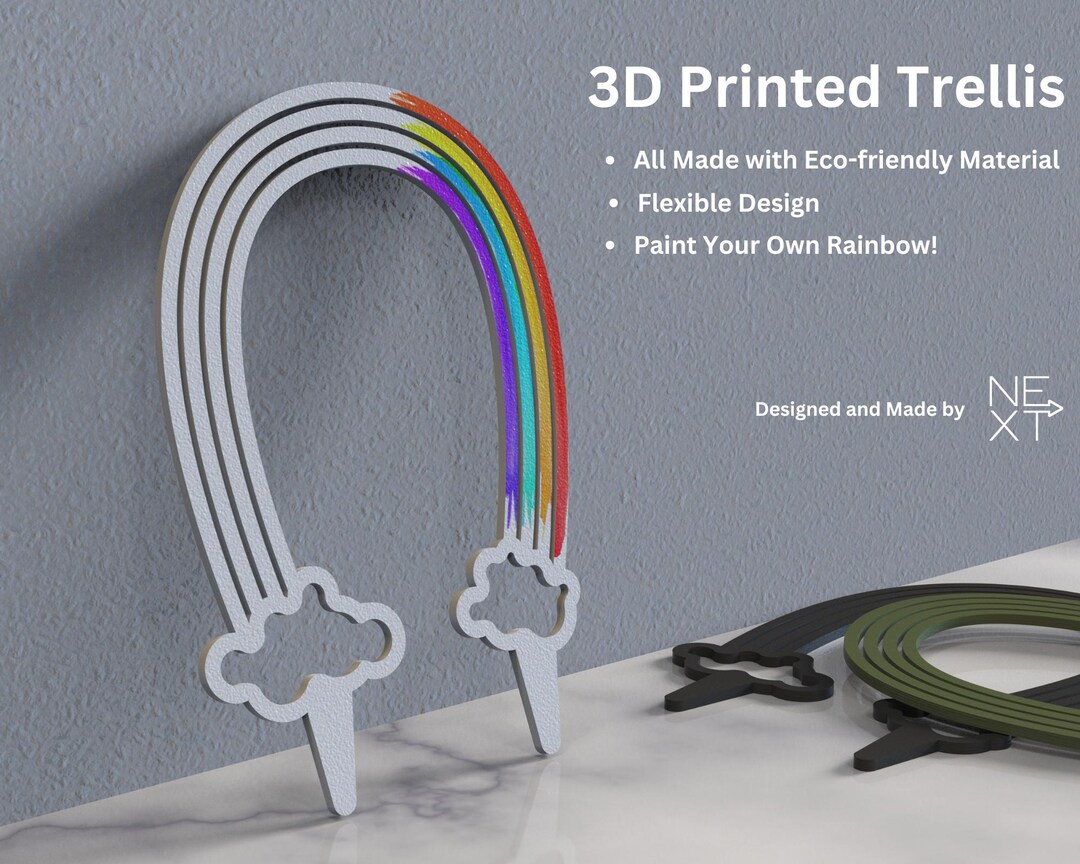 3dprinted Trellis Minimalist Modern Design Made With Eco-friendly ...