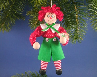 Raggedy Andy Clothespin Ornament/raggedy Andy Christmas | Etsy