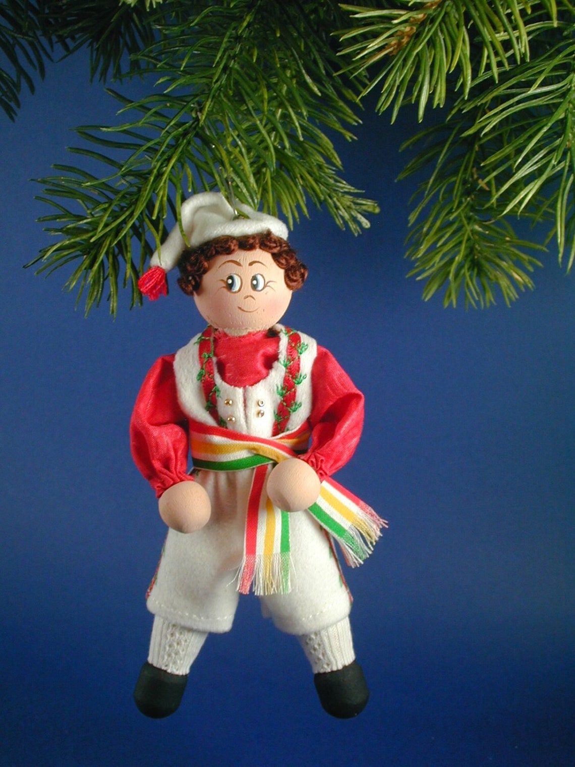 Clothespin Italian Boy Doll Ornament: Handmade Peg Doll - Etsy