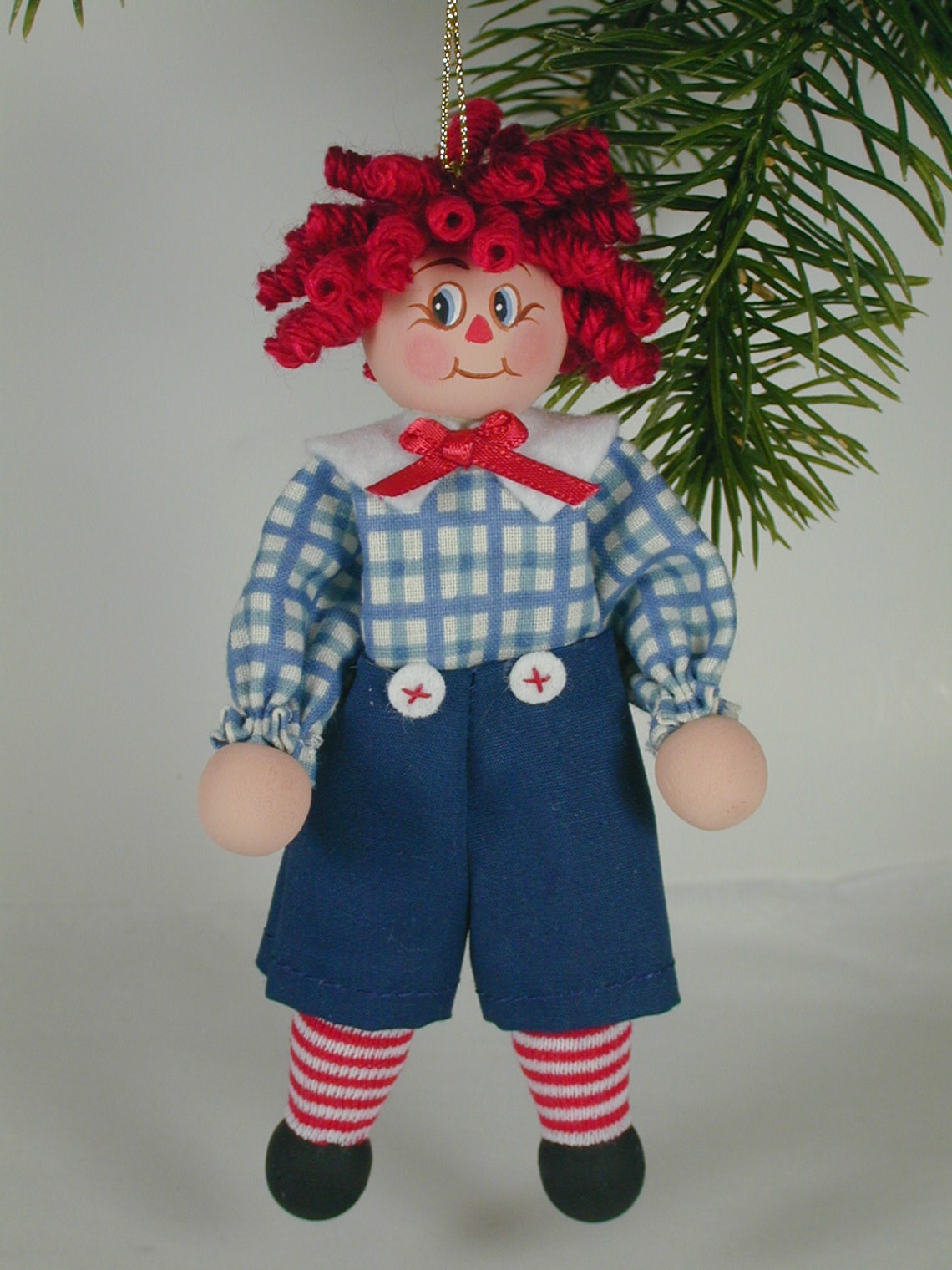 Raggedy Andy Clothespin Ornament/raggedy Andy Christmas - Etsy