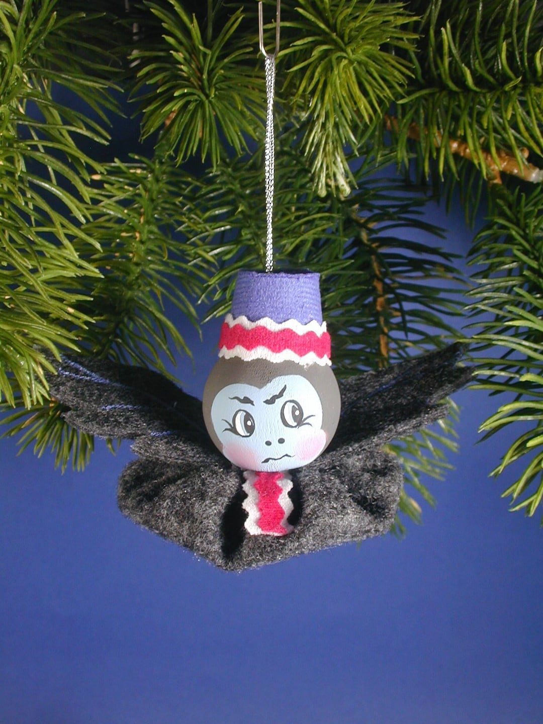 Handmade Oz Flying Monkey Ornament: Gray Felt Winged Monkey - Etsy