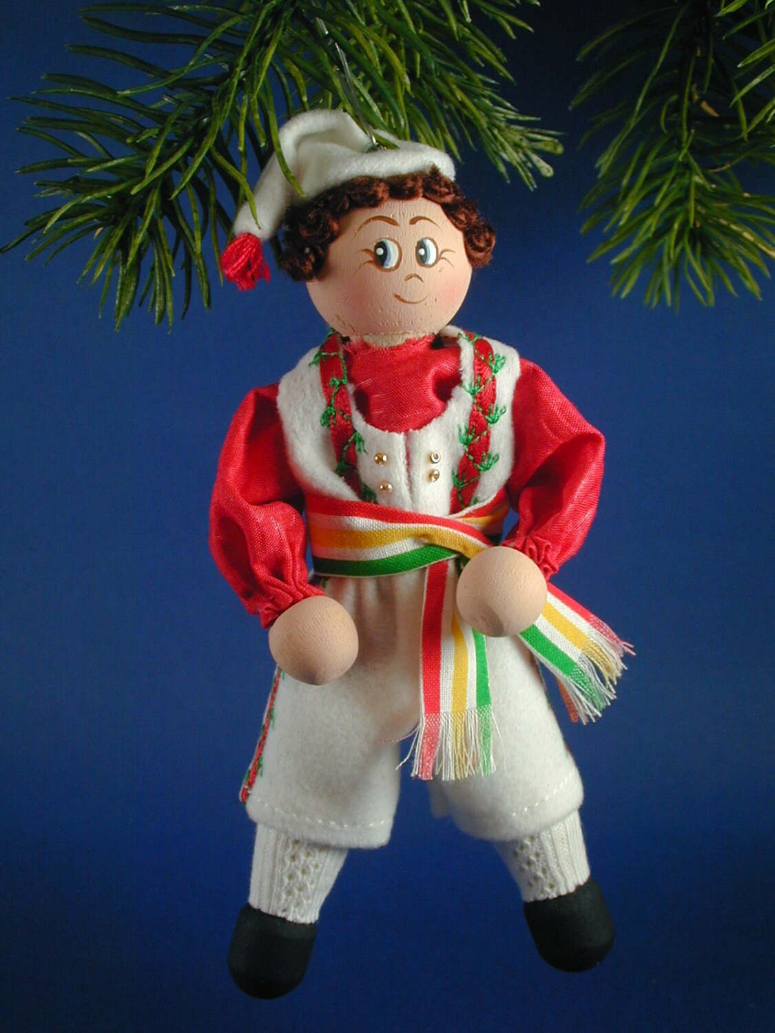 Clothespin Italian Boy Doll Ornament: Handmade Peg Doll - Etsy
