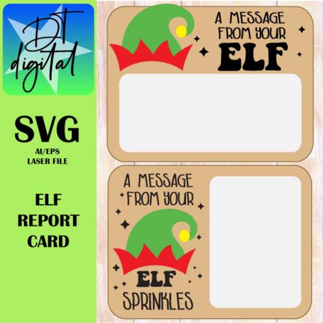 Elf Message Board SVG Laser File | Christmas SVG | Elf SVG |glowforge ...
