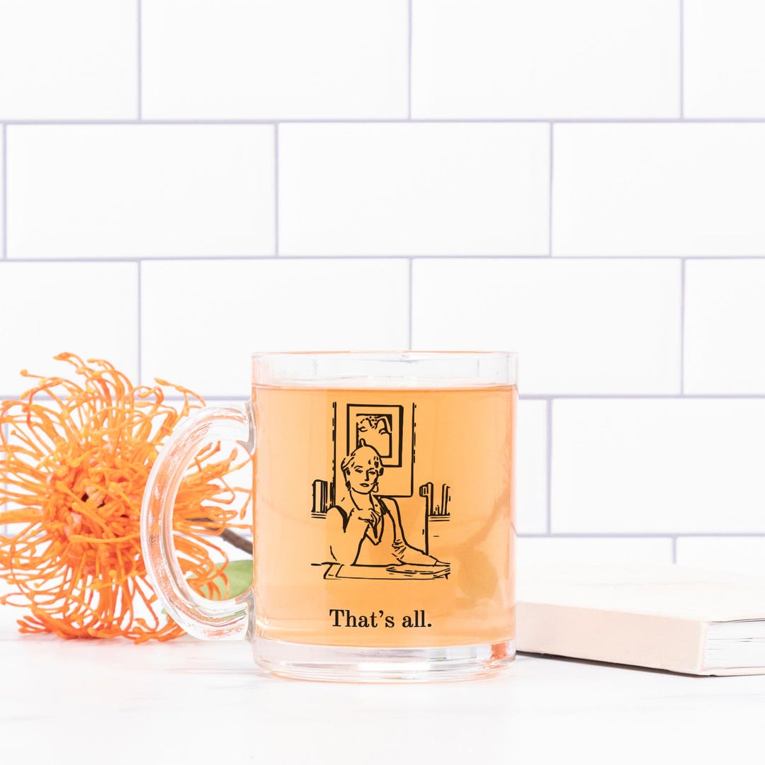The Devil Wears Prada That's All Glass Mug Famous Quote Fashion - Etsy