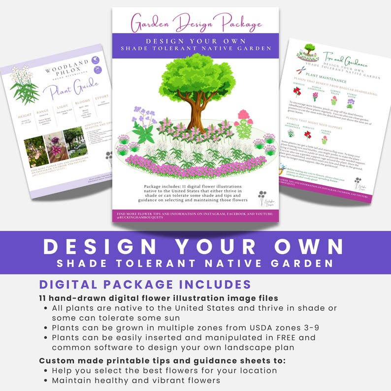 DIY! SHADE Garden: Design Your Own Shade Tolerant Garden Design Package ...