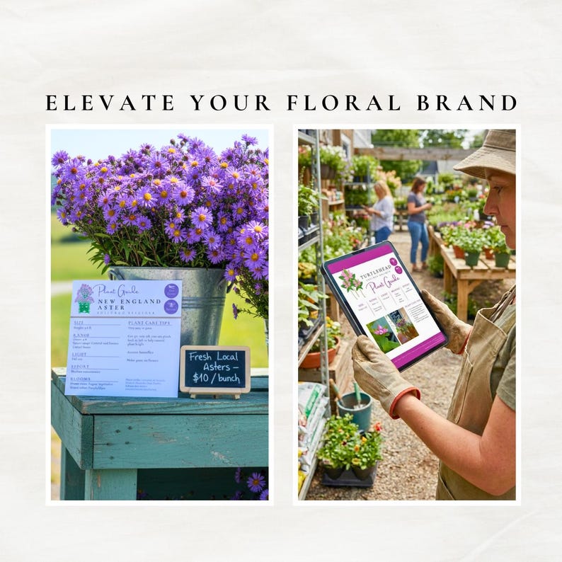 Florist Branding Kit Canva Templates | Editable Marketing Bundle ...