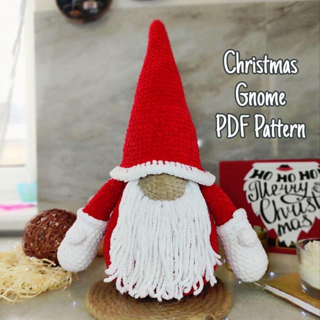 Crochet Christmas Pattern, Christmas Gnome Crochet Pattern, Gnome ...