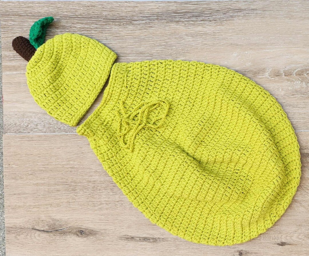 Crochet Pear Outfit,newborn Pear Photo Prop,baby Shower Gift.halloween ...