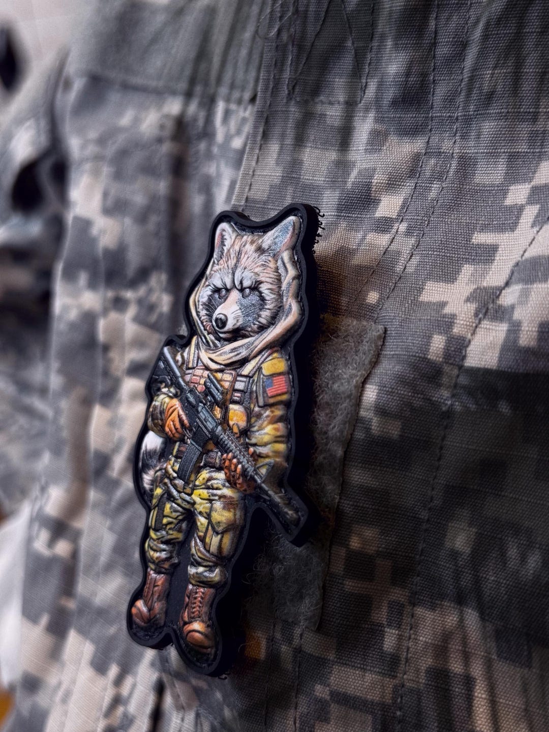 Tactical Raccoon PVC 3D Patch - Etsy