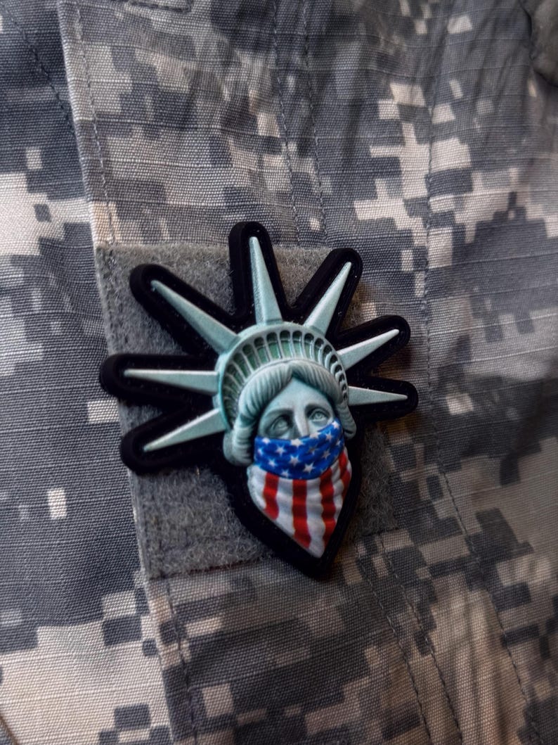 Lady Liberty PVC Morale Patch - Etsy