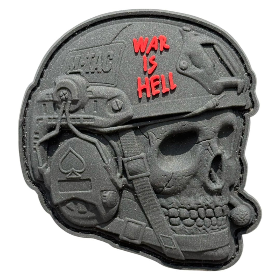 War is Hell Skull PVC Patch – Tactical Helmet Skeleton Morale Patch - Etsy