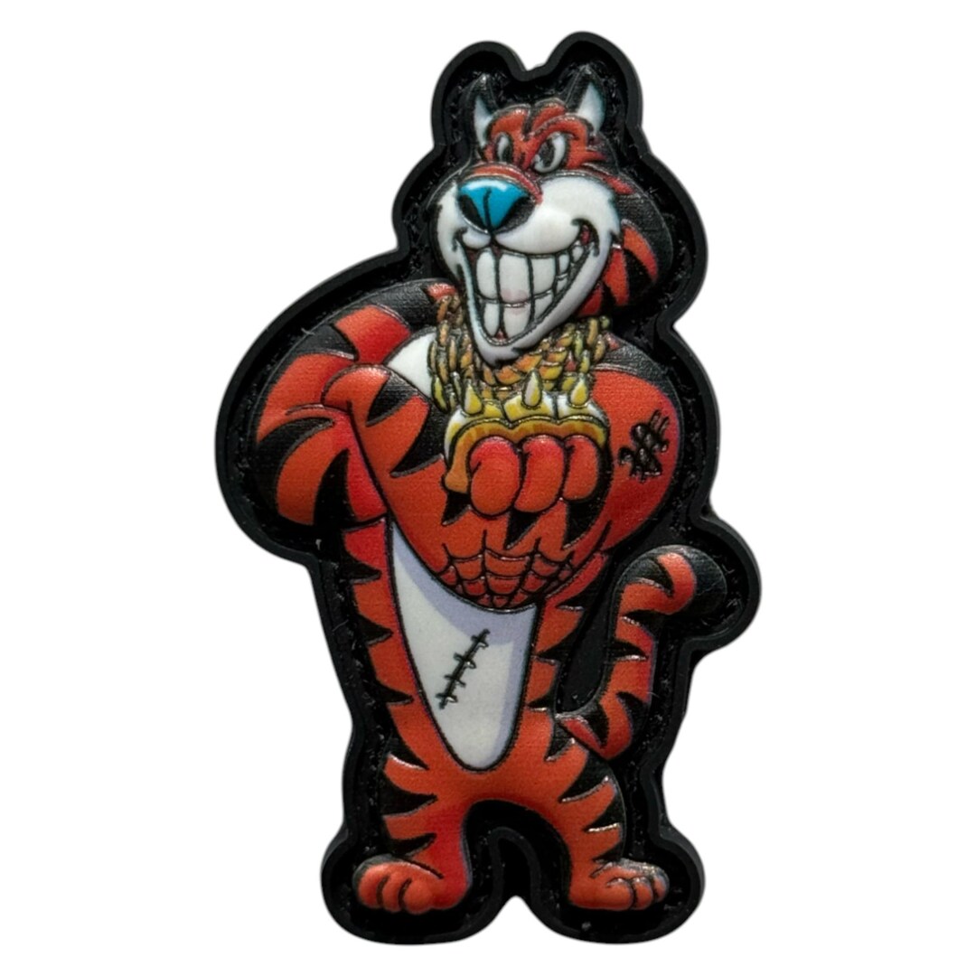 Gangster Tiger PVC Patch: Funny Cartoon Morale Patch - Etsy