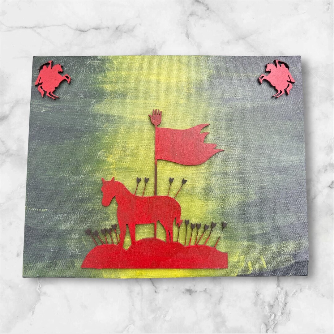 Karbala Husain Islamic Wall Art 8x10 | Hand-painted Canvas With Laser ...