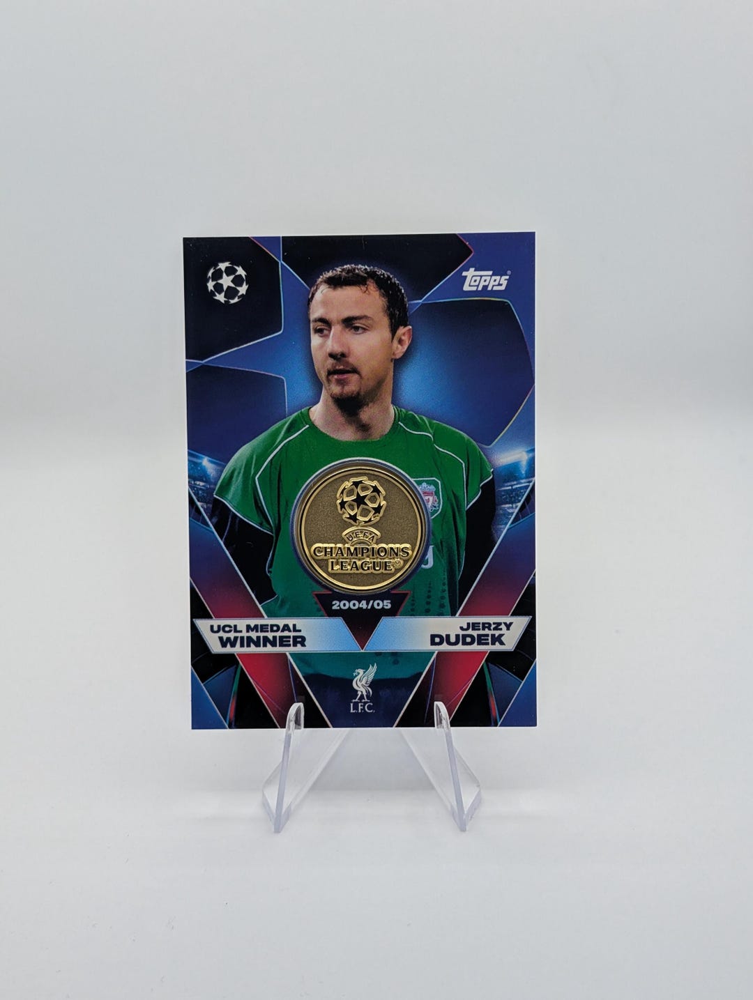 Jerzy Dudek UCL Medal Winner Relic Card: 2025/26 Topps Match Attax ...