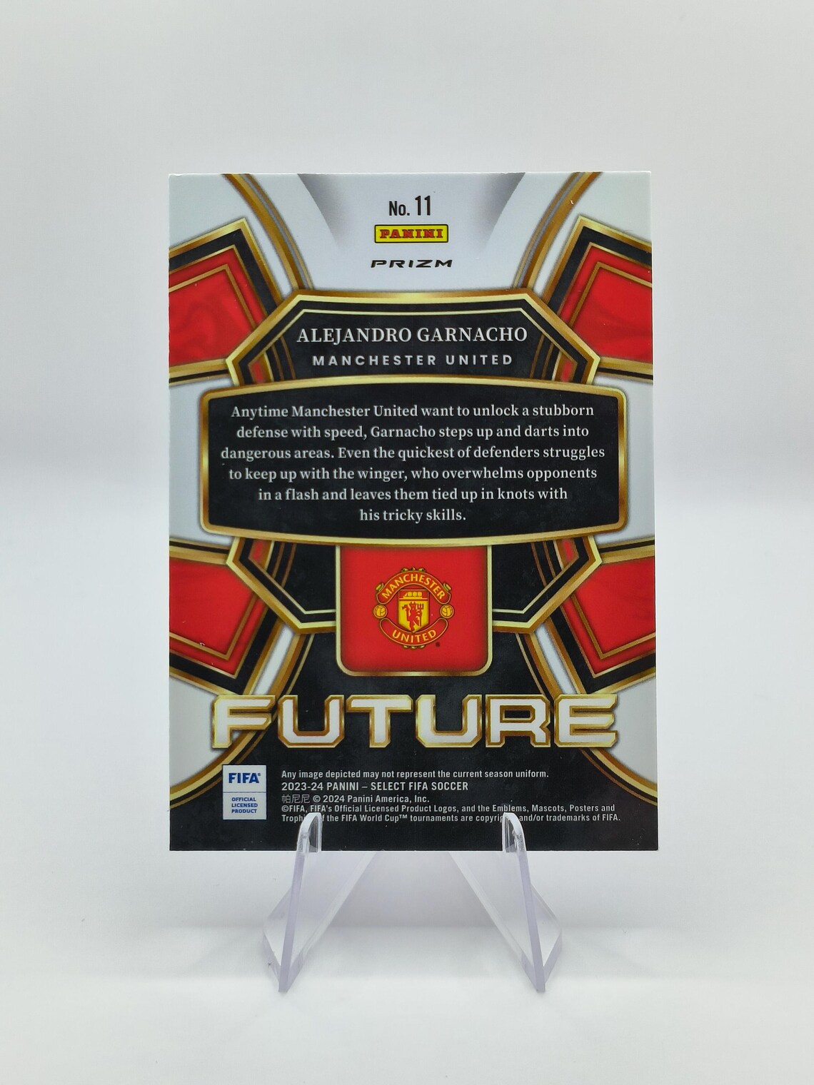 Alejandro Garnacho. Manchester United. Blue Mojo Future Parallel ...