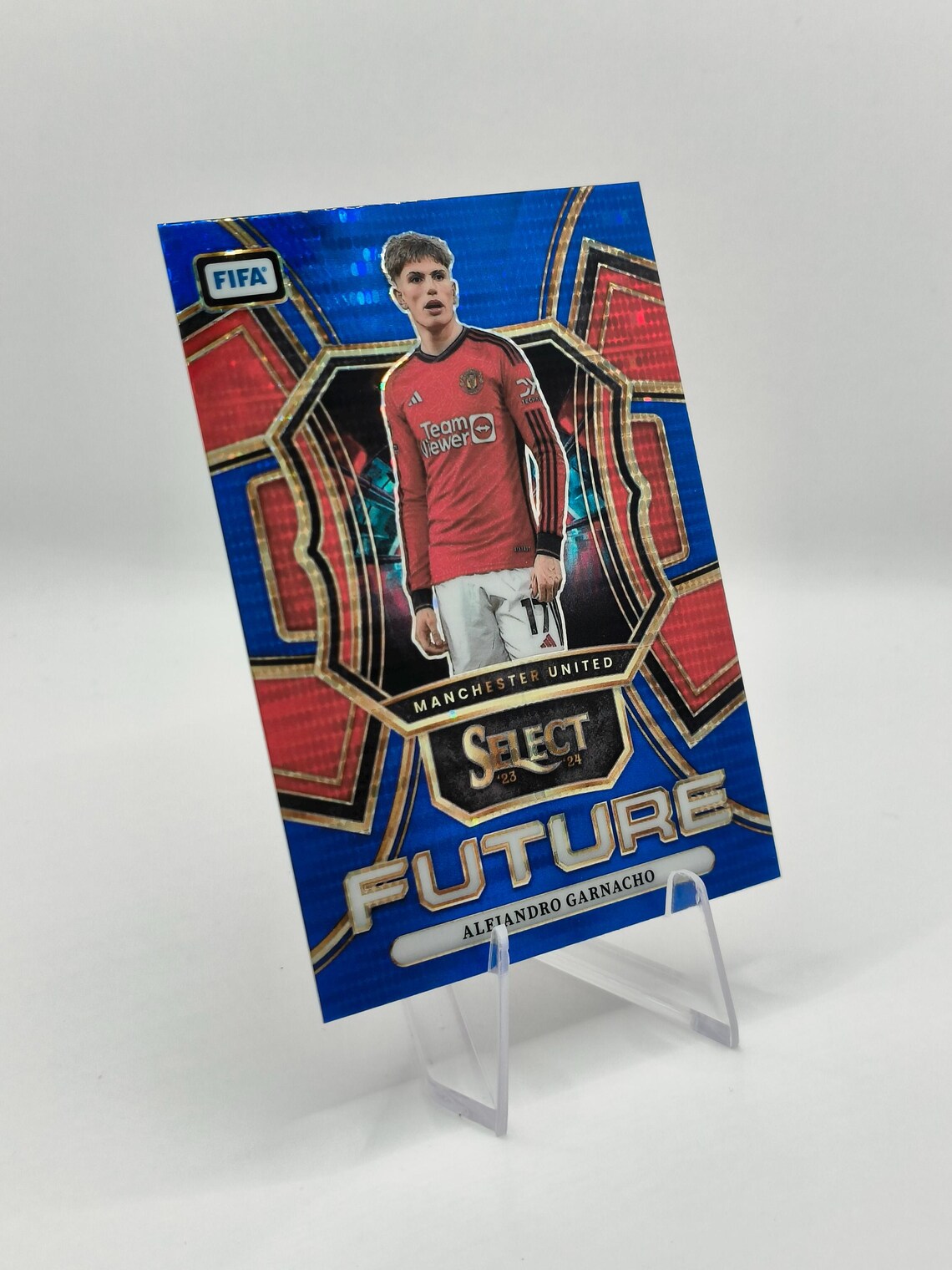 Alejandro Garnacho. Manchester United. Blue Mojo Future Parallel ...