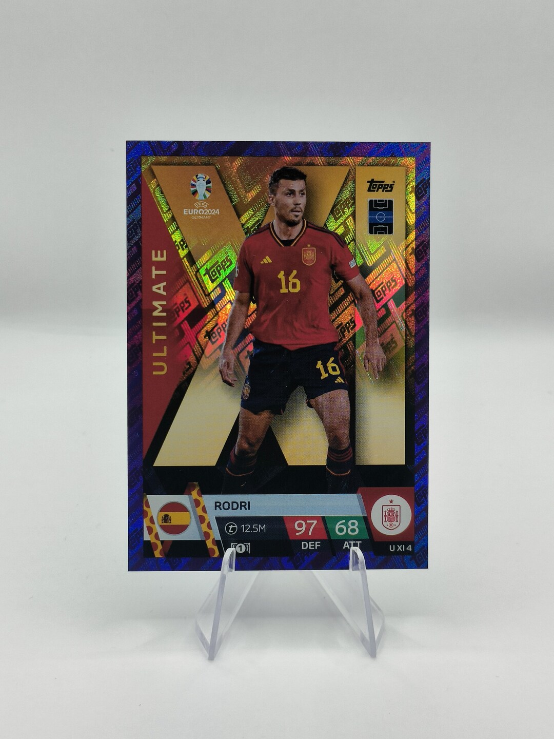 Rodri.spain. Ultimate XI Purple Sapphire Parallel. Legen Card. Topps ...