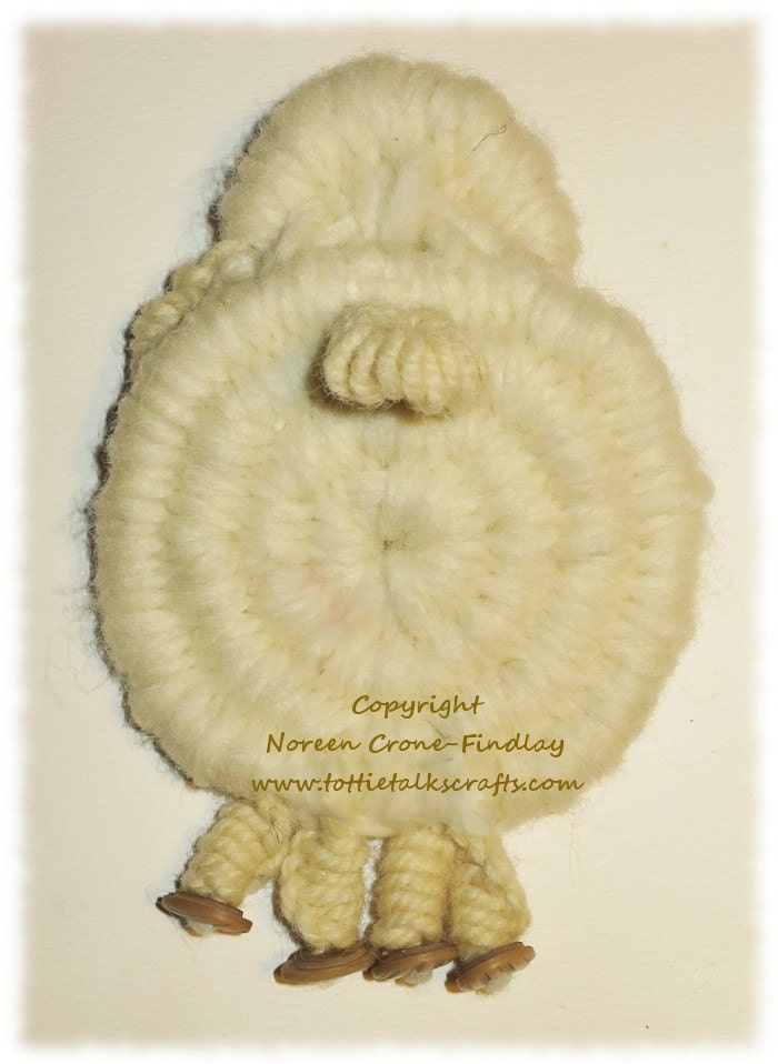 Whimsical Folkloric Sheep Pattern Woven on Weaving Sticks or Peg Looms ...