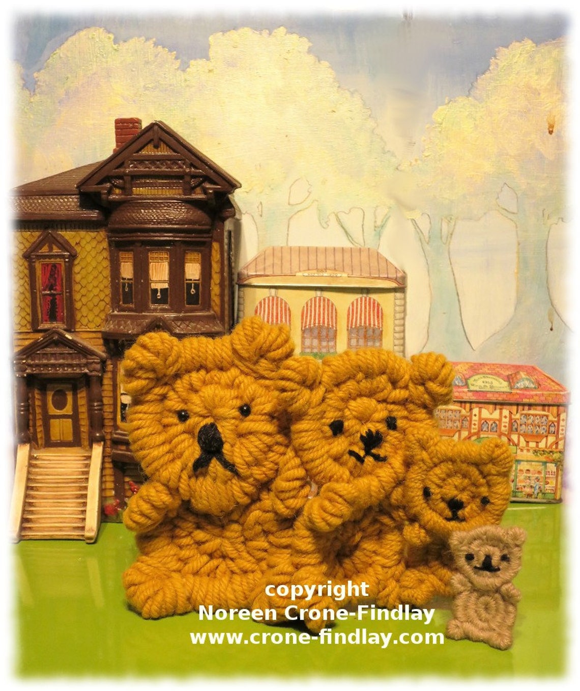 Rolly Polly Flat Teddy Bear Woven on Weaving Sticks PDF Pattern - Etsy ...