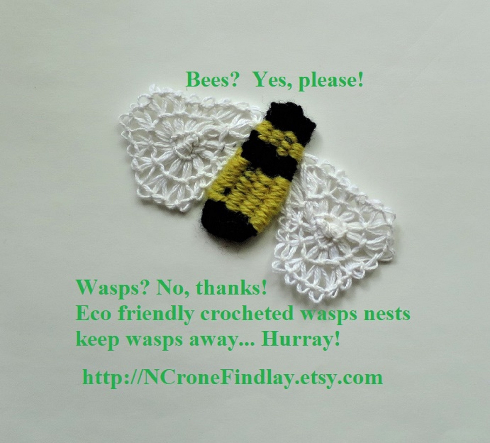 Crocheted Wasp Nest PDF Pattern to Scare Away Wasps Designed by Noreen ...