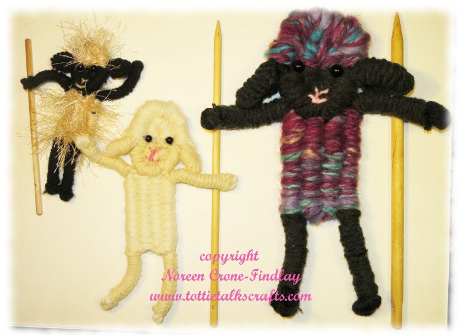 Flat Dancing Sheep Woven on Weaving Sticks or Peg Loom - Etsy Canada