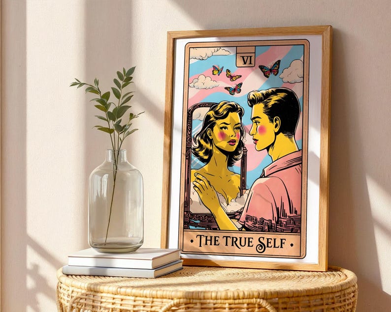 Transgender MTF Wall Art Trans Wall Art Queer Wall Art Subtle Pride ...