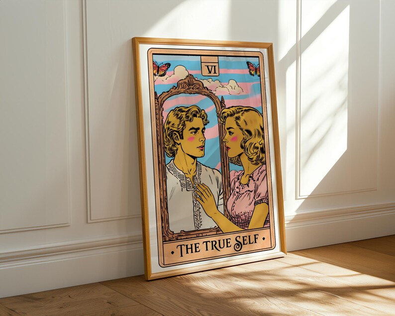 Transgender FTM Wall Art Trans Tarot Wall Art Queer Wall Art Subtle ...