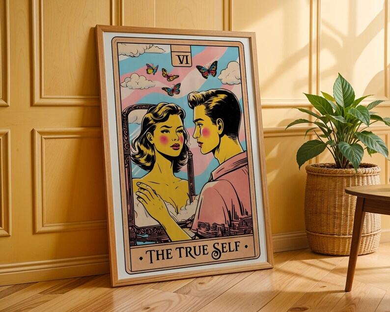 Transgender MTF Wall Art Trans Wall Art Queer Wall Art Subtle Pride ...
