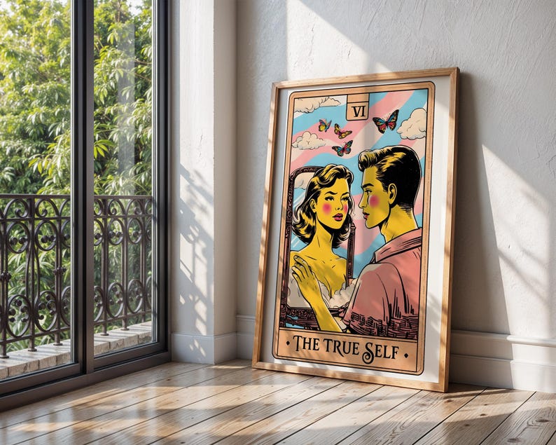 Transgender MTF Wall Art Trans Wall Art Queer Wall Art Subtle Pride ...