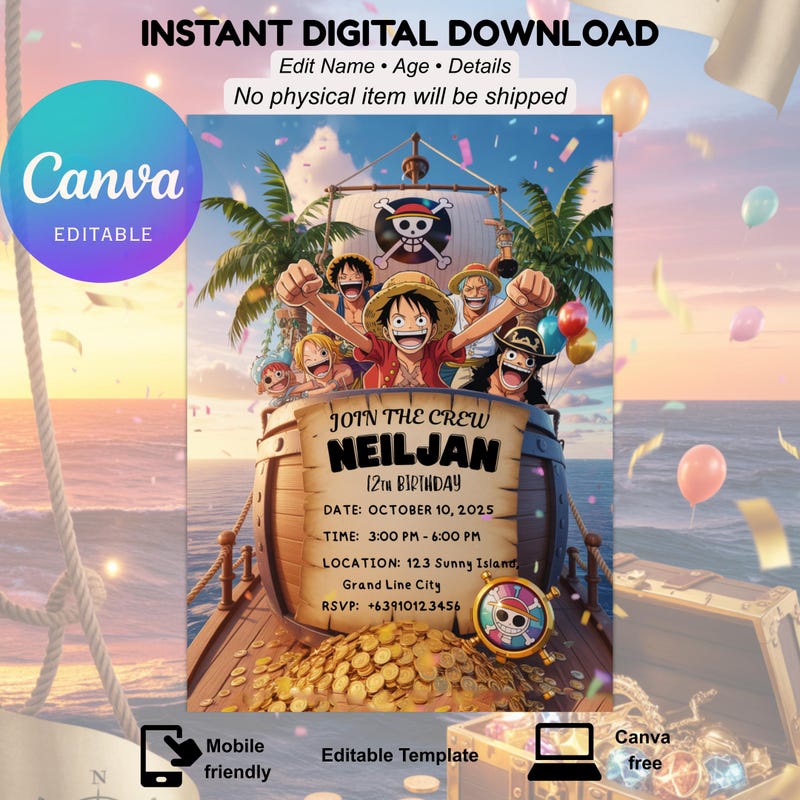 One Piece Cards Poster - Etsy