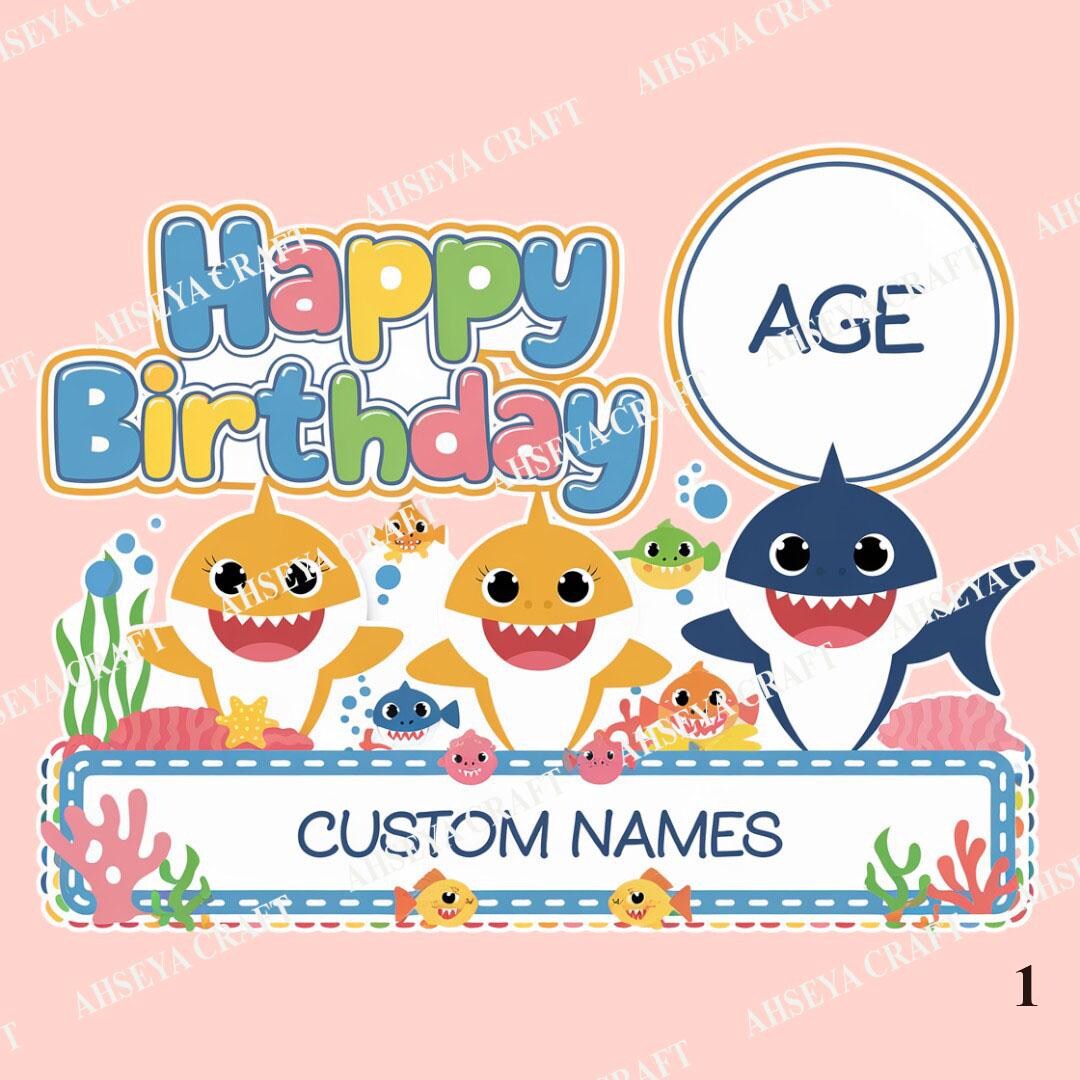 Customizable Printable Cake Topper Birthday Cake Topper Digital File ...