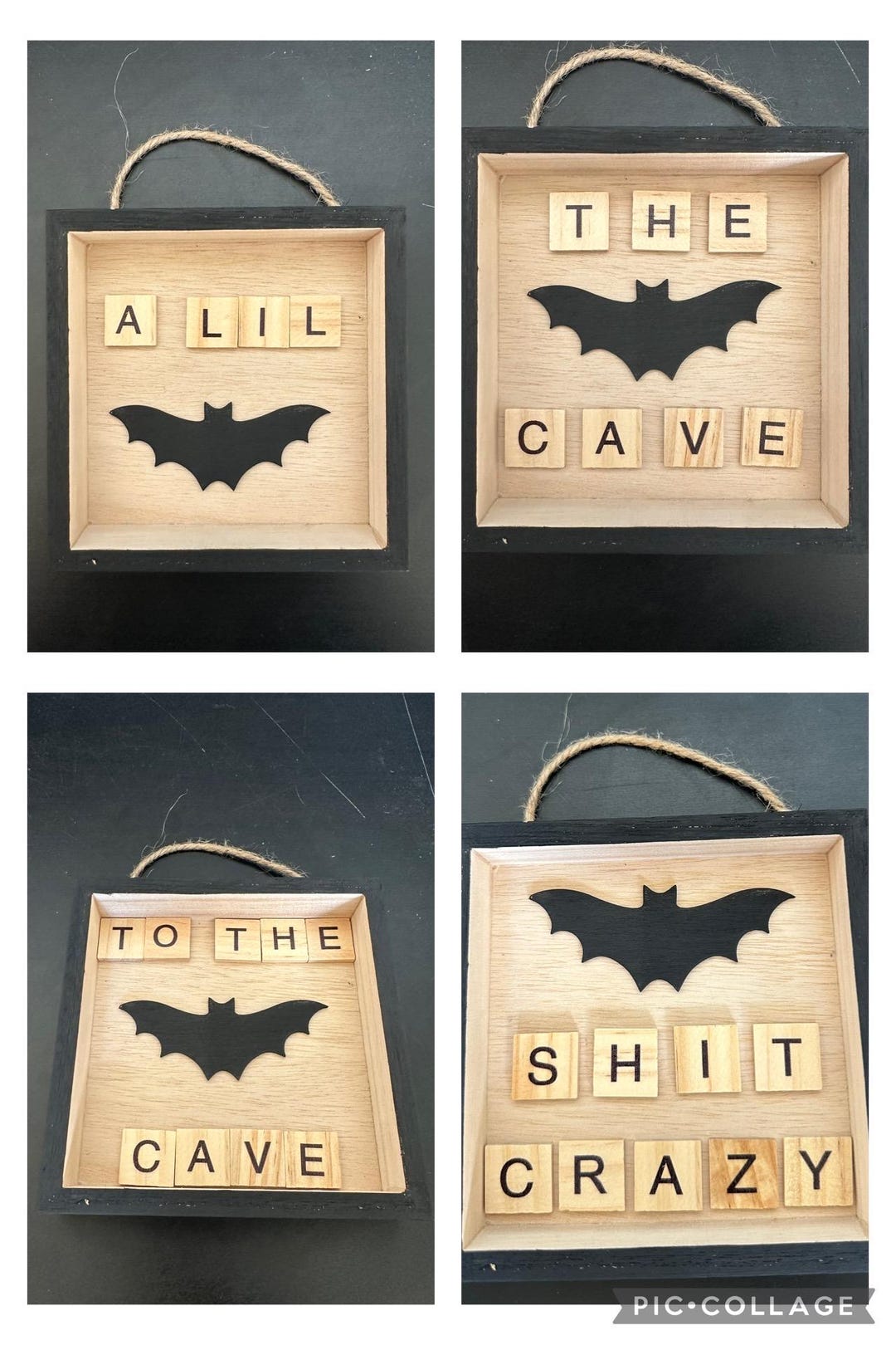 Halloween Bat Signs - Etsy