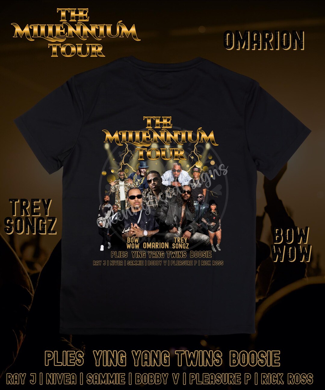 Millenniun Tour 2025, PNG 3 Variations - Etsy