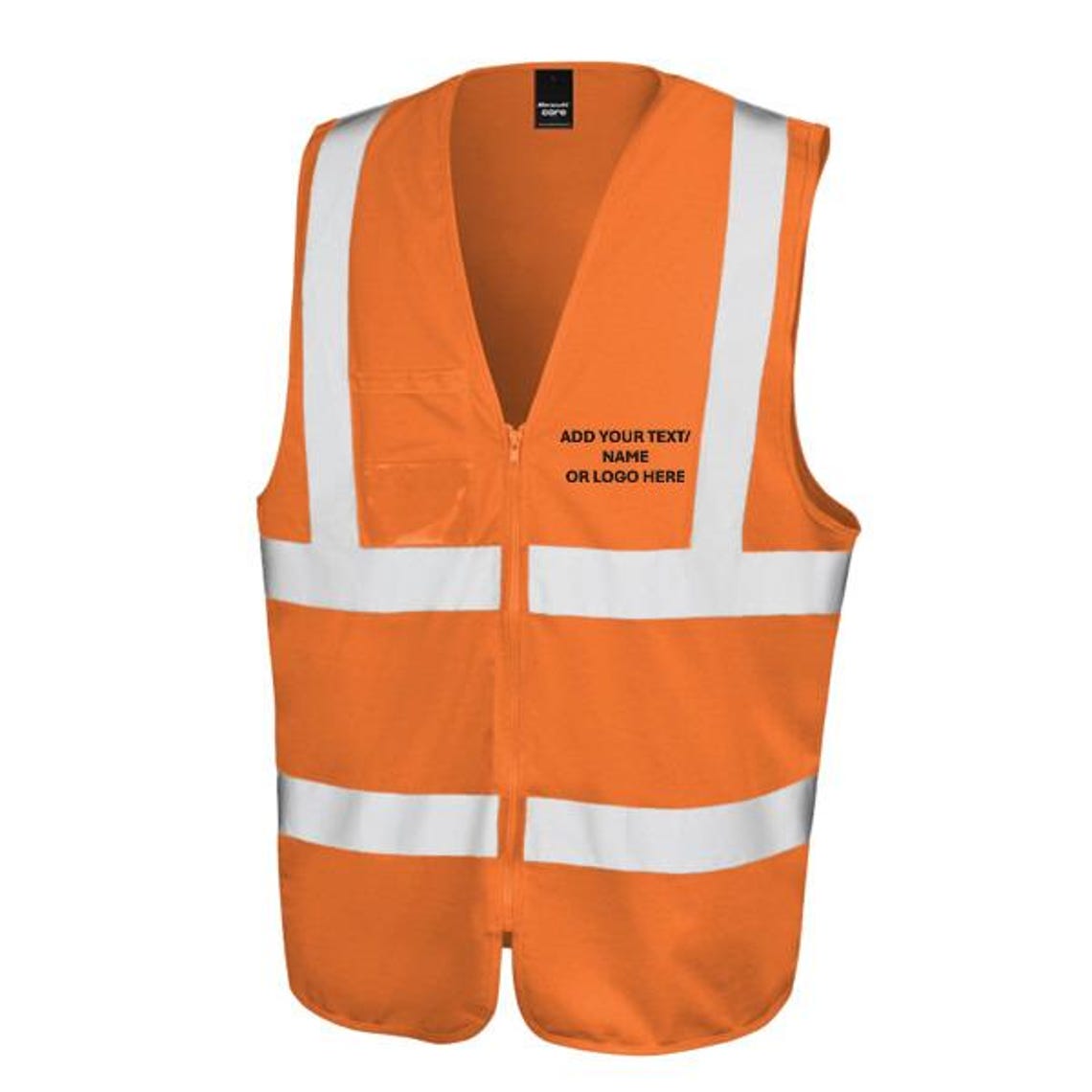 Customised Zip ID Safety Tabard/vests Printed Safety High Visibility ...