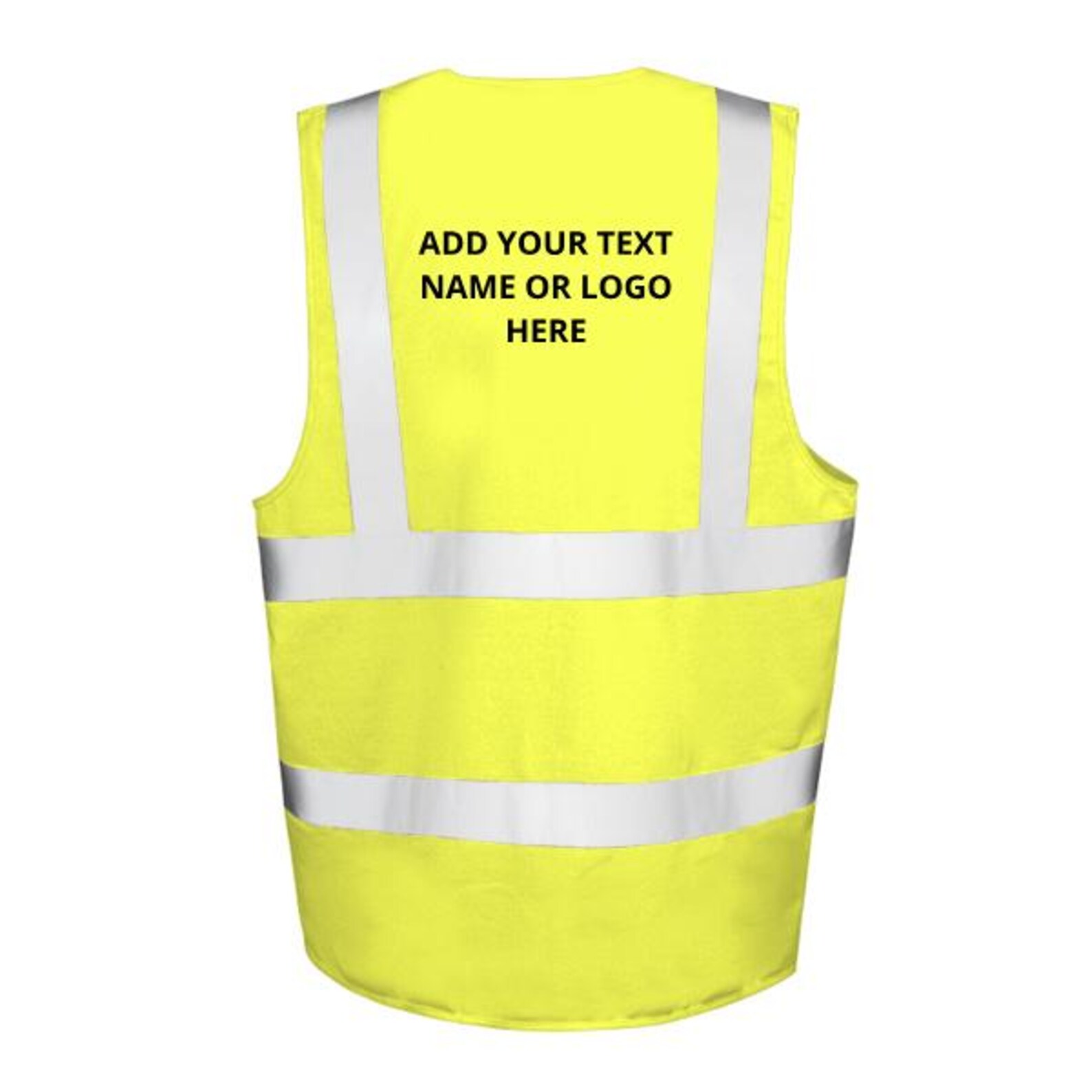 Customised Zip ID Safety Tabard/vests Printed Safety High Visibility ...
