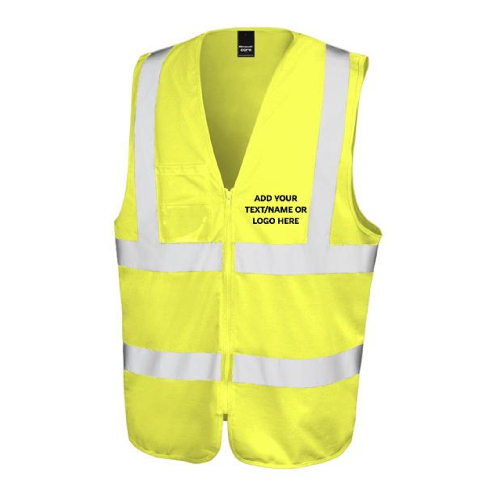 Customised Zip ID Safety Tabard/vests Printed Safety High Visibility ...
