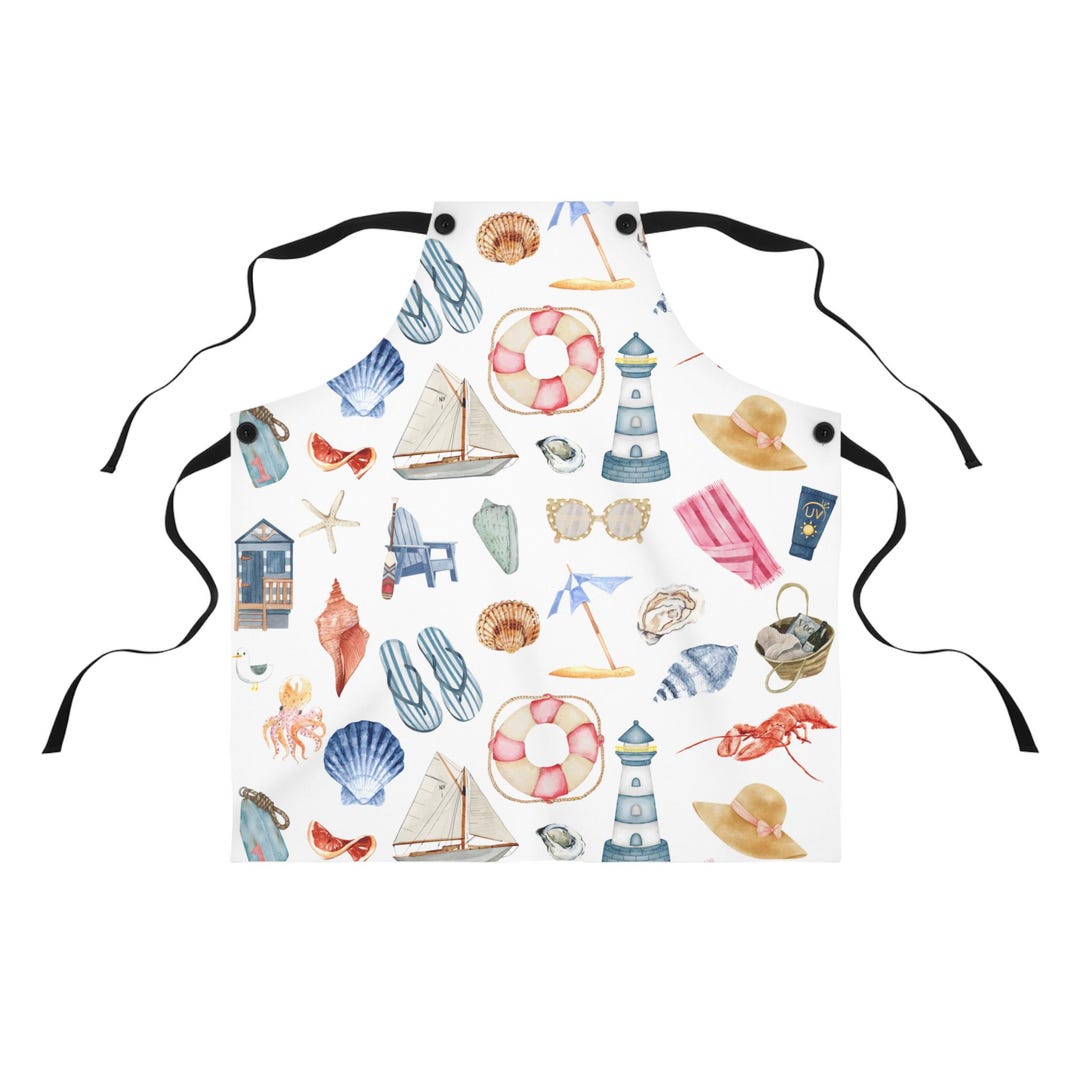 Beach Apron: New England Nautical Chef Apron - Etsy