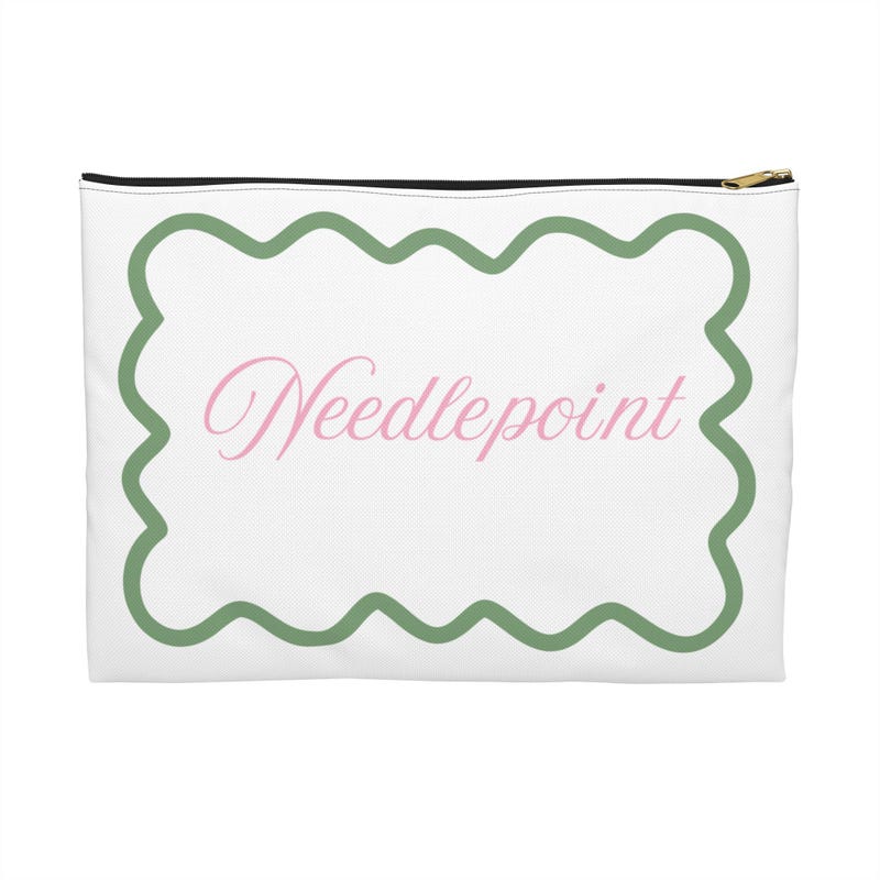 Vintage Needlepoint Pouch - Etsy