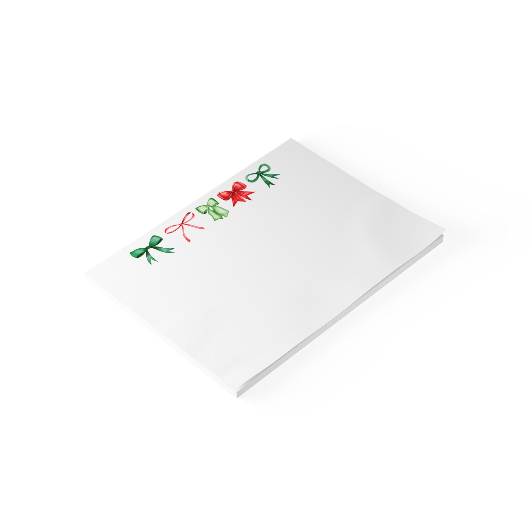 Christmas Post-it Note Pads, Holiday Sticky Notes, Festive Notepad ...