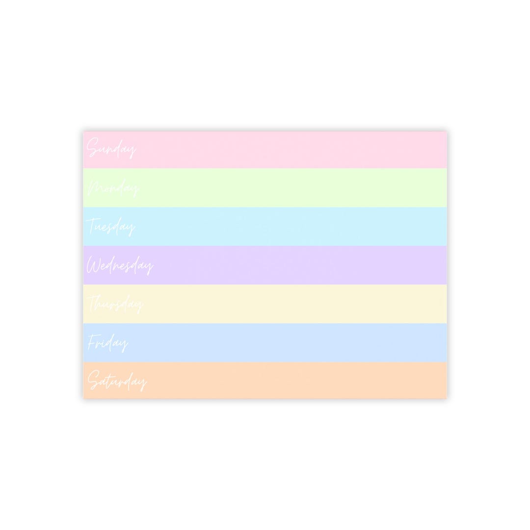 Weekly Planner Post-it® Note Pads, Menu Planner, Weekly Schedule Sticky ...