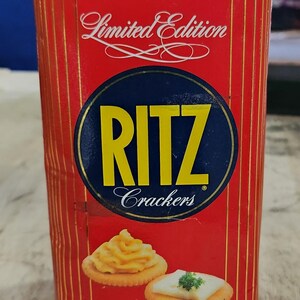 Ritz Cracker Vintage Tin Can Nabisco Food Storage - Etsy