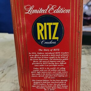Ritz Cracker Vintage Tin Can Nabisco Food Storage - Etsy