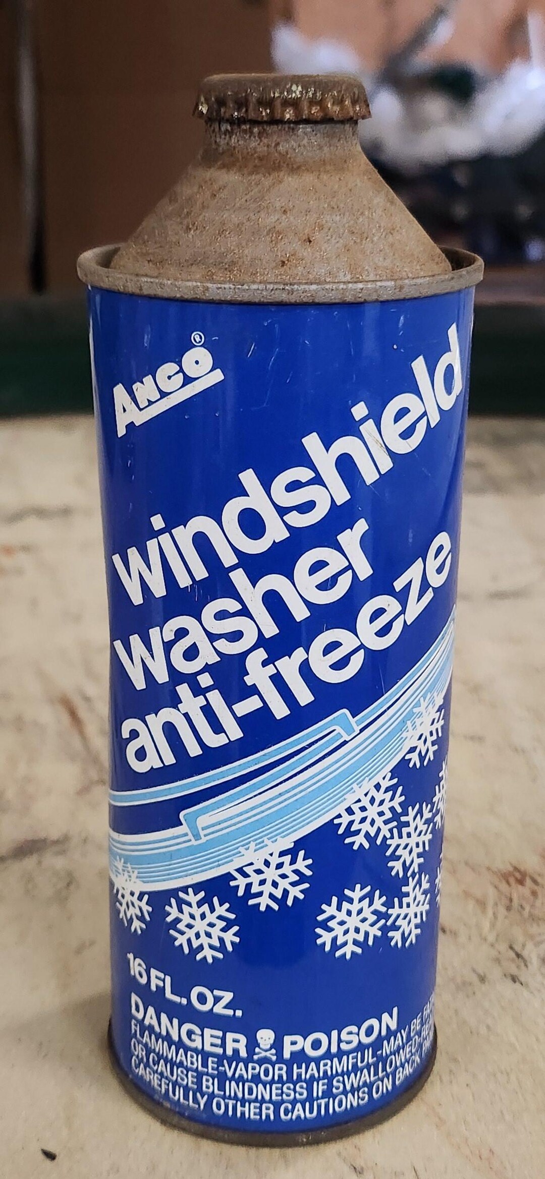 ANCO Windshield Washer Fluid Vintage Tin Can Decorative Collectible ...