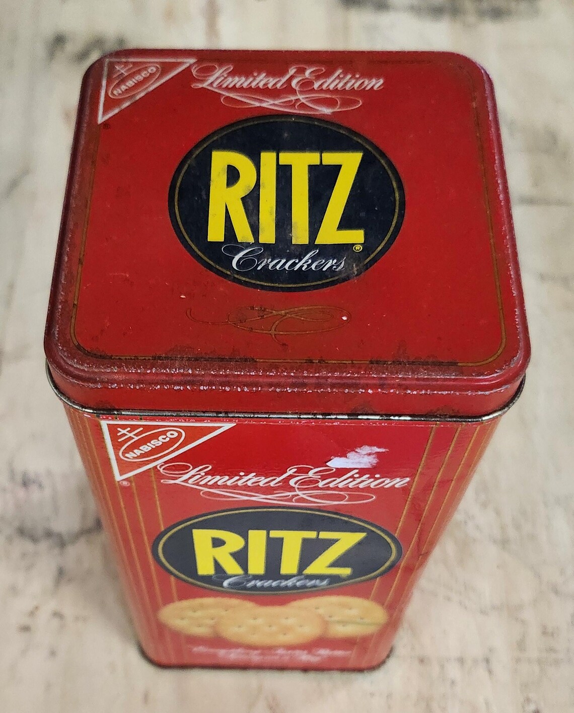 Ritz Cracker Vintage Tin Can Nabisco Food Storage - Etsy