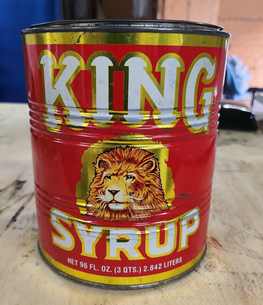 King Syrup Vintage Tin Can Nabisco Food Storage - Etsy