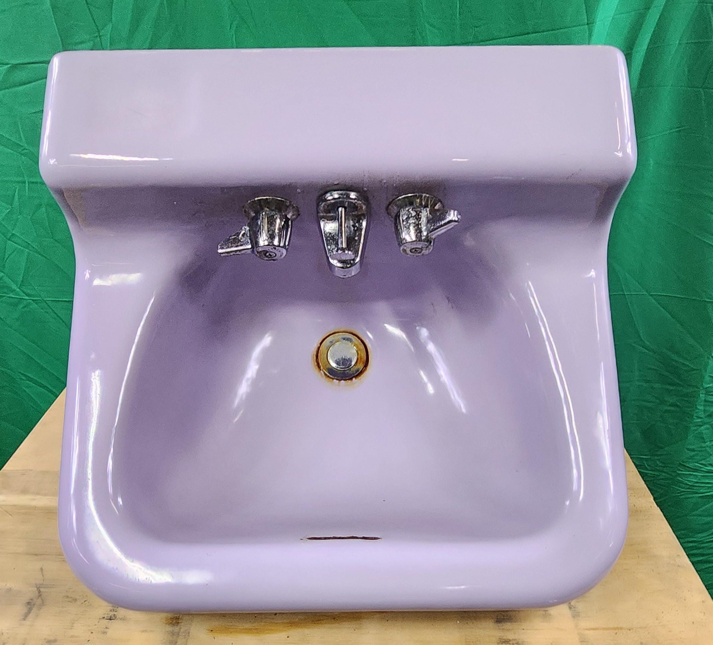 Purple Lavender Bathroom Sink Wall Mount Style Cast Iron - Etsy